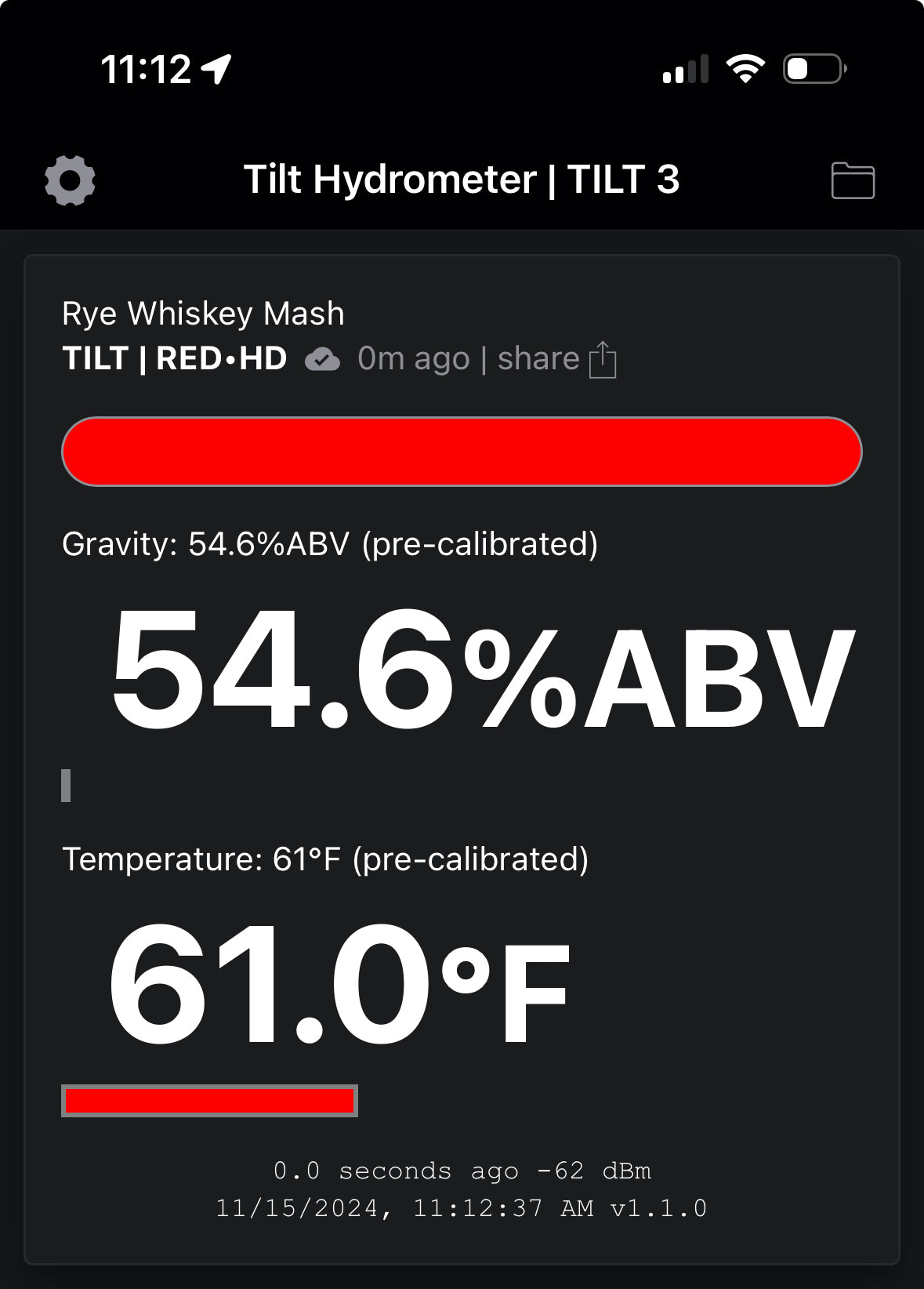 Tilt Spirits™ Hydrometer for Measuring Alcohol Percentage (20-100% ABV – Tilt Hydrometer